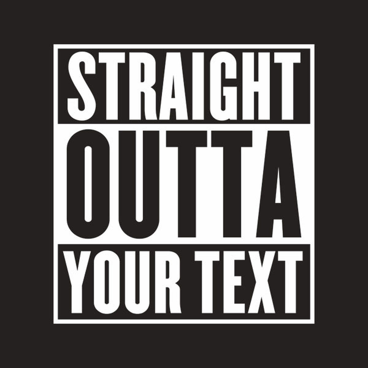 Personalised T-shirt - Straight outta – PRINTO
