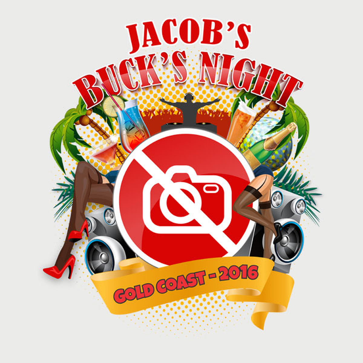 Funny T-shirt - Bucks party collage #1 – PRINTO