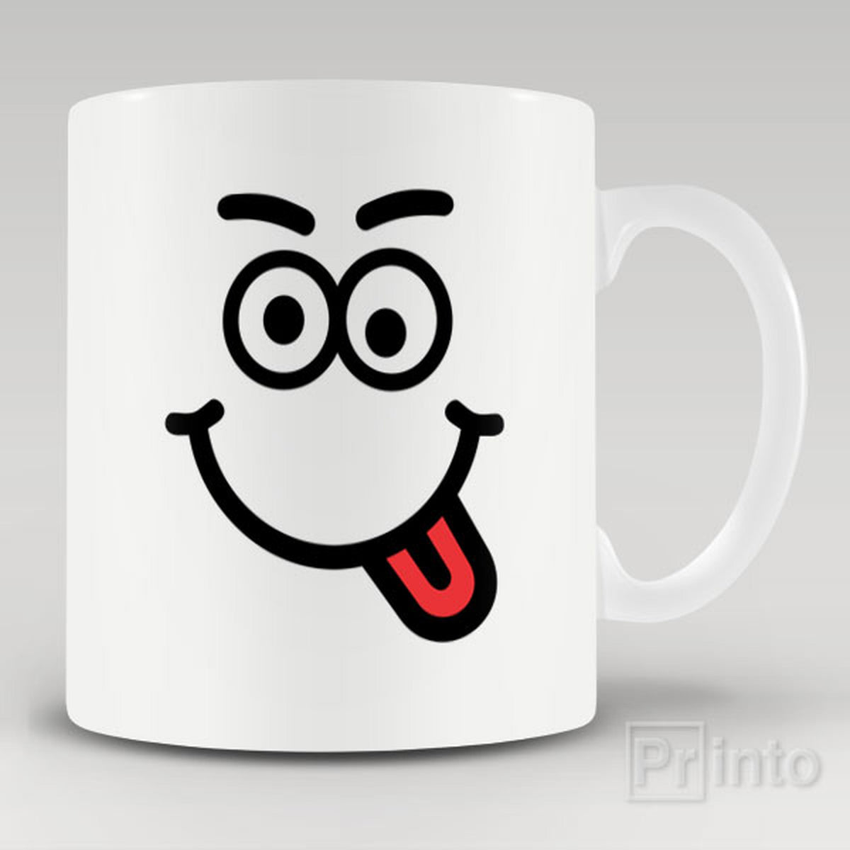 Novelty coffee mug - Crazy smile – PRINTO