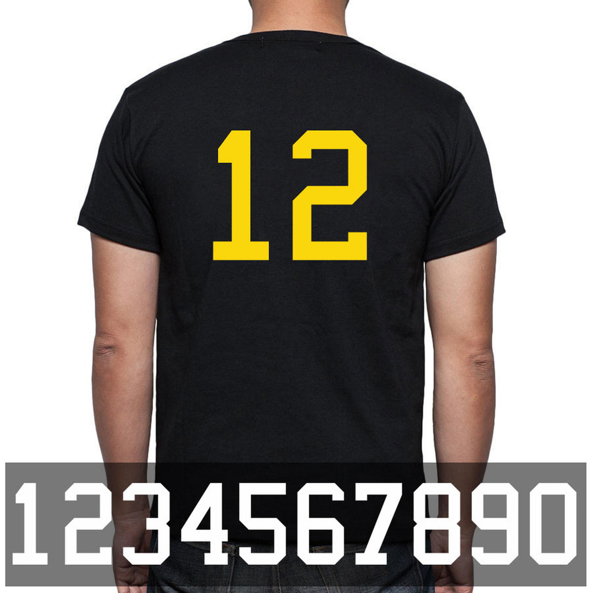 Iron On number in COLLAGE font – PRINTO